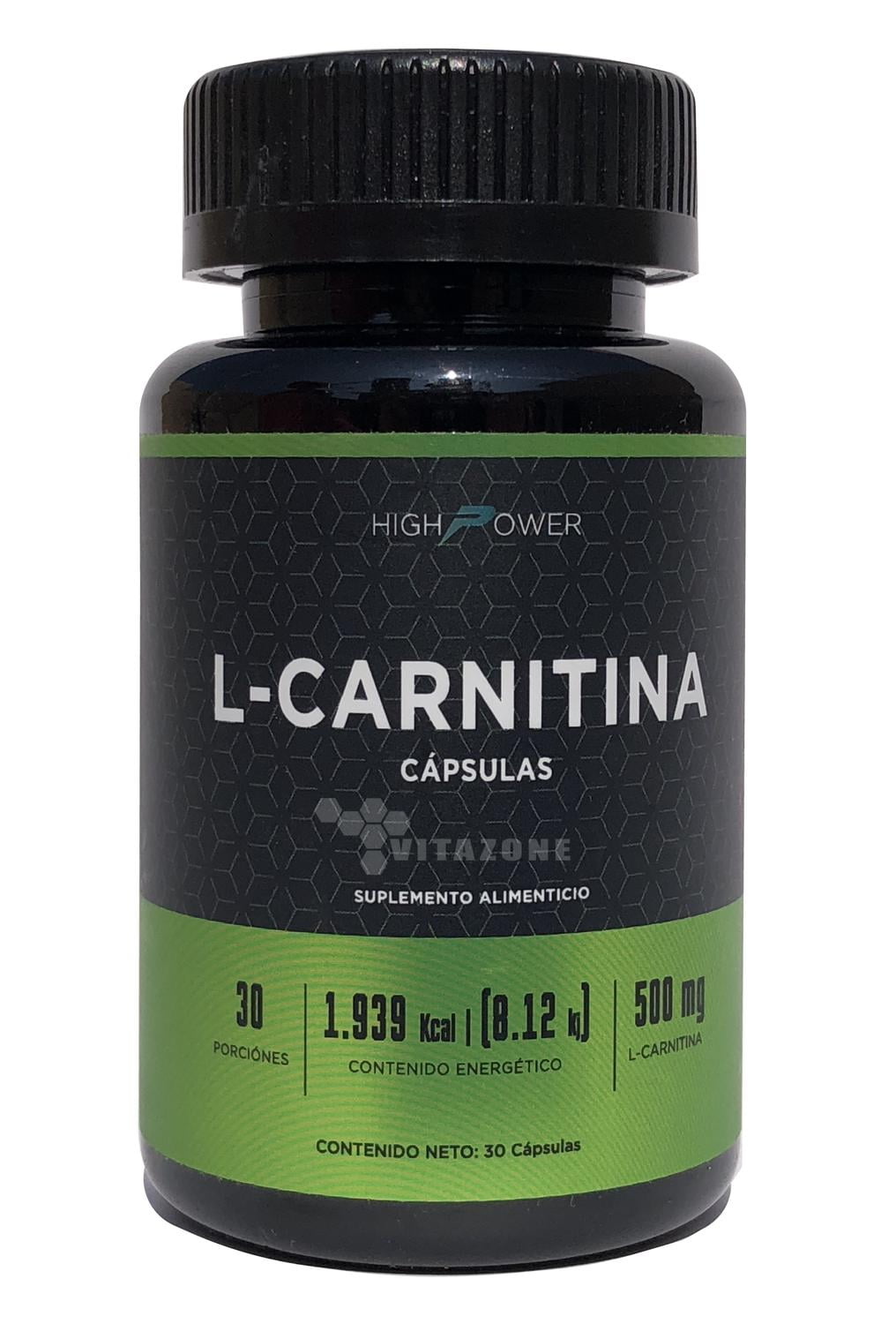 Carnitina 500 Mg 30 Cápsulas High Power High Power HPLCARNITINACAPS ...