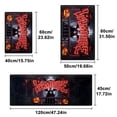 CCTFS Halloween Red Neon Vampire Soft Touch 3Pcs Flannel Mat & Kitchen ...