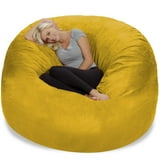 Chill Sack Bean Bag Chair - Memory Foam Lounger - Lemon - Walmart.com