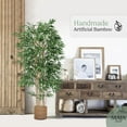 Maia Shop 6ft Artificial Bamboo Tree, Fake Plants for Home Decor ...
