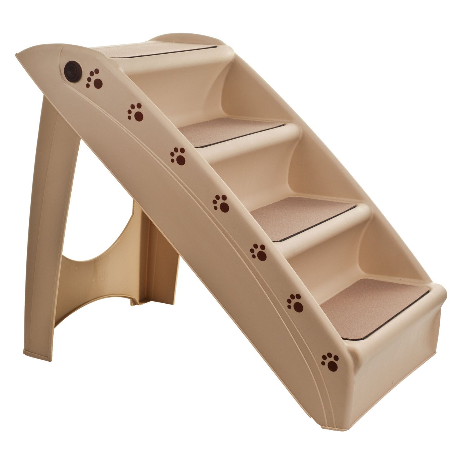 PETMAKER 15"" 4-Step Folding Pet Stairs - Tan - Walmart.com