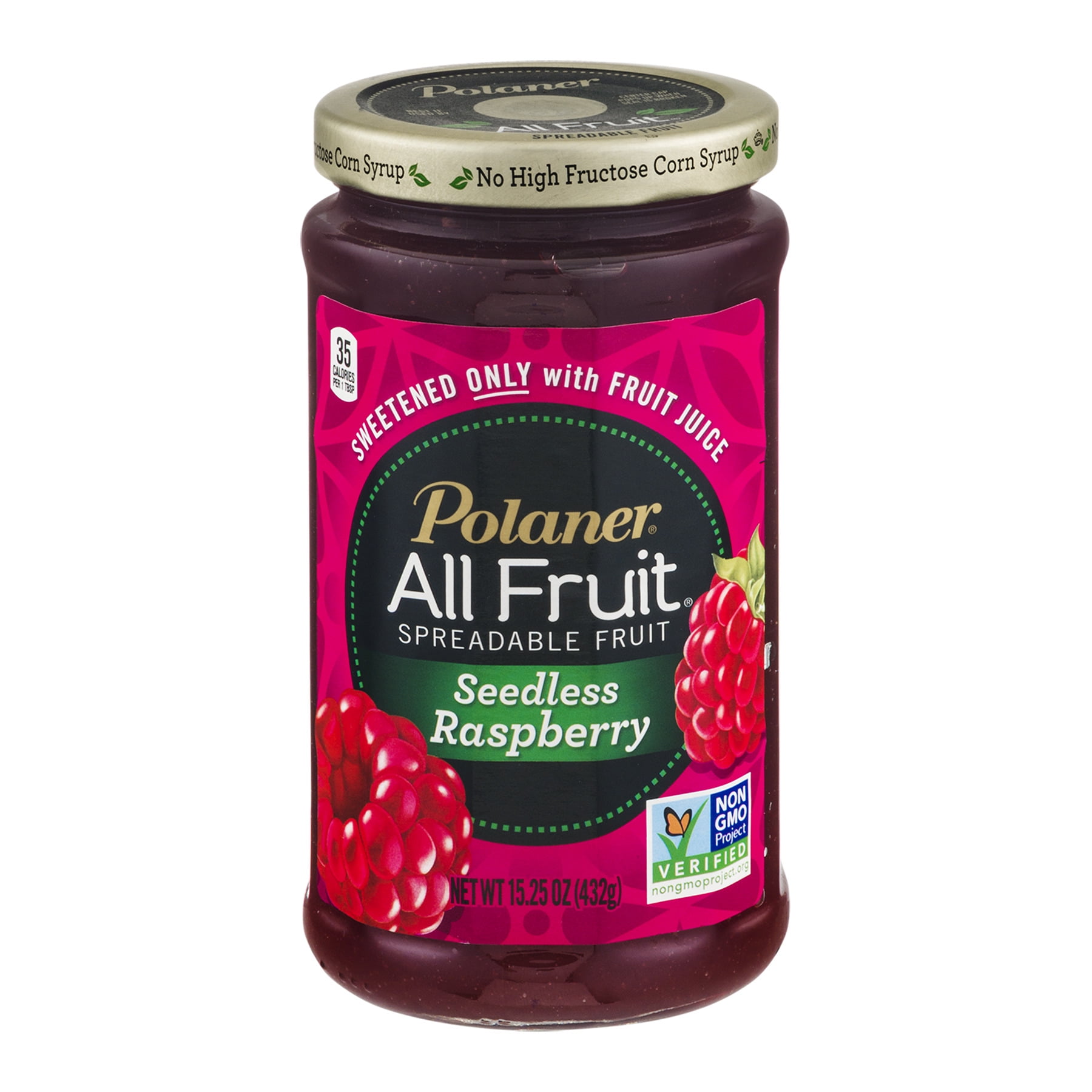 Polaner All Fruit Seedless Raspberry Spreadable Fruit, 15.25 oz ...