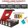 Card Storage Box 3200+ MTG Card Box with 30 Color Dividers, Commander ...
