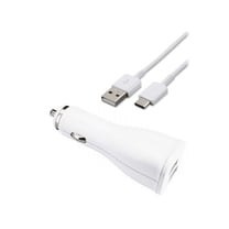 Samsung Fast USB C Dual-Port Car Charger with Type C Cable 4ft ...