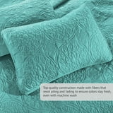 Twin Aqua Quilt Set - Lightweight Microfiber Bedspread, Includes 1 ...