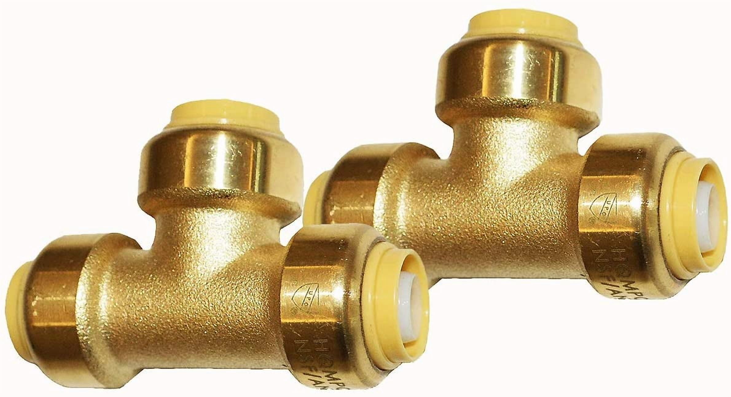 Pex Fittings Tee Push Fit Plumbing Tee 1/2 inch, Push-to-Connect ...