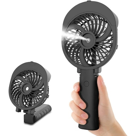 Misting Handheld Fan Foldable, Portable Hand Fan, USB Charging, 3 ...