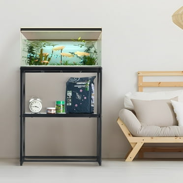 GDLF Steel Fish Tank Stand with Accessories Storage, Solid and Durable ...