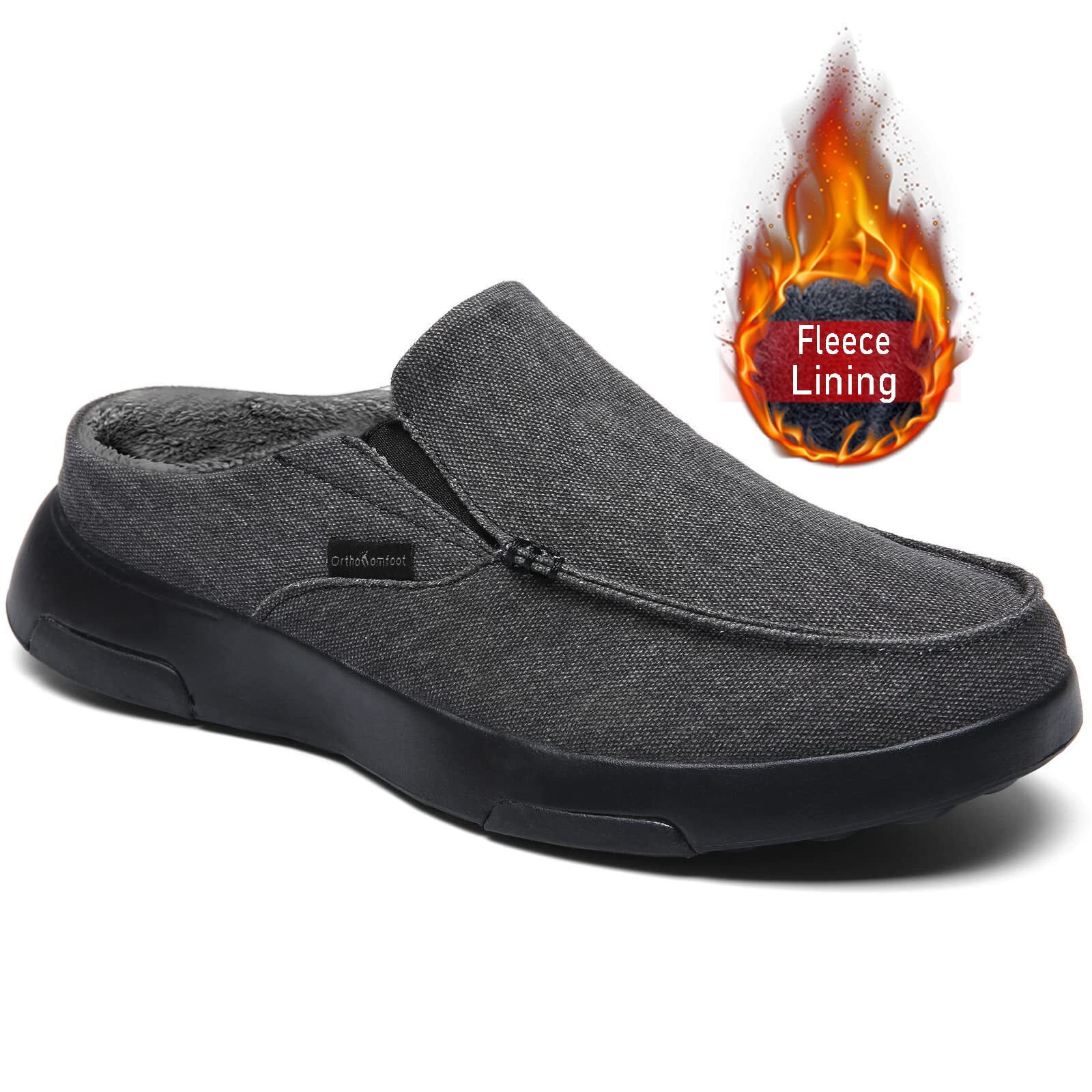 OrthoComfoot Men's Loafers for Plantar Fasciitis, Orthopedic Shoes for ...