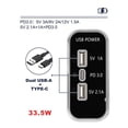 Car Charging Panel Double USB Charging Adapter 12V/24V Car USB Splitter ...