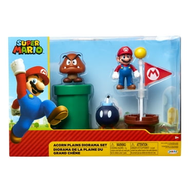 "Nintendo Super Mario Action Figure Playset, 2.5"" Dungeon Diorama Set ...