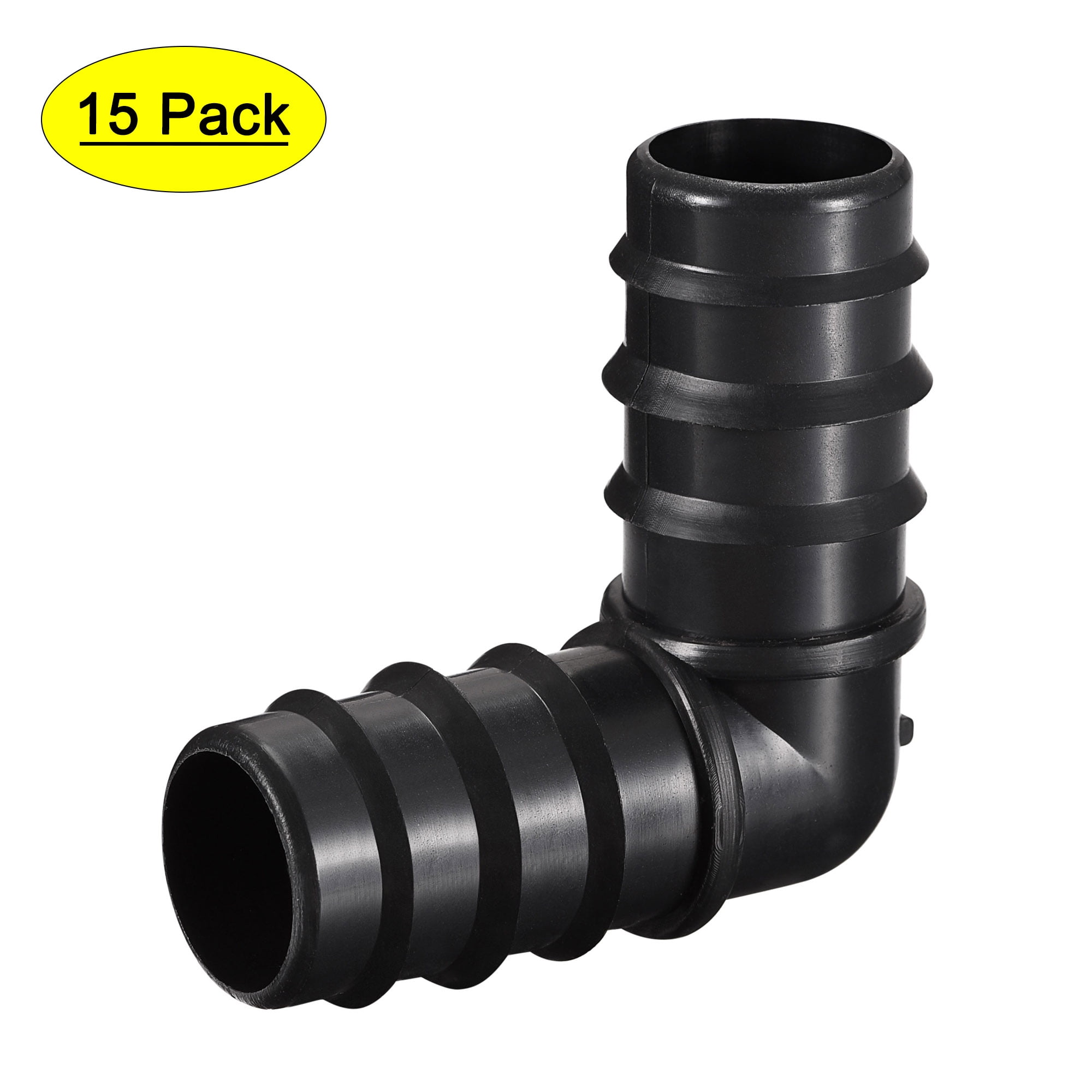 Uxcell 24.5mm Barbed Plastic Hose Barb Fittings 15 Count - Walmart.com