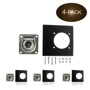 Bedslide Bsa-D-Ringkit4 (4Pc) D-Ring Tie-Down Kit - Walmart.com