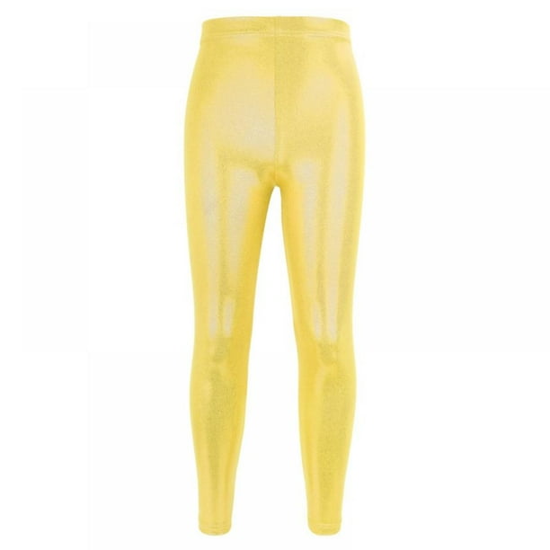 Little Girls' Metallic Color Shiny Stretch Leggings - Walmart.com