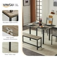 Ktaxon Extendable Dining Table Retangle Diner table for 4 Square Desk ...