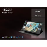Acer 15.6" Portable Monitor, Full HD (1920x1080), 60Hz, Black, PM161Q ...