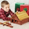 Amish Made Wood Log Building Toy Set Hardwood Nontoxic Ages 3 and Up ...