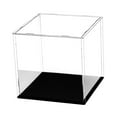 Aplvffzh Acrylic Display Box Clear Stackable Storage Basket Dustproof Figure Display Case 7x7x7