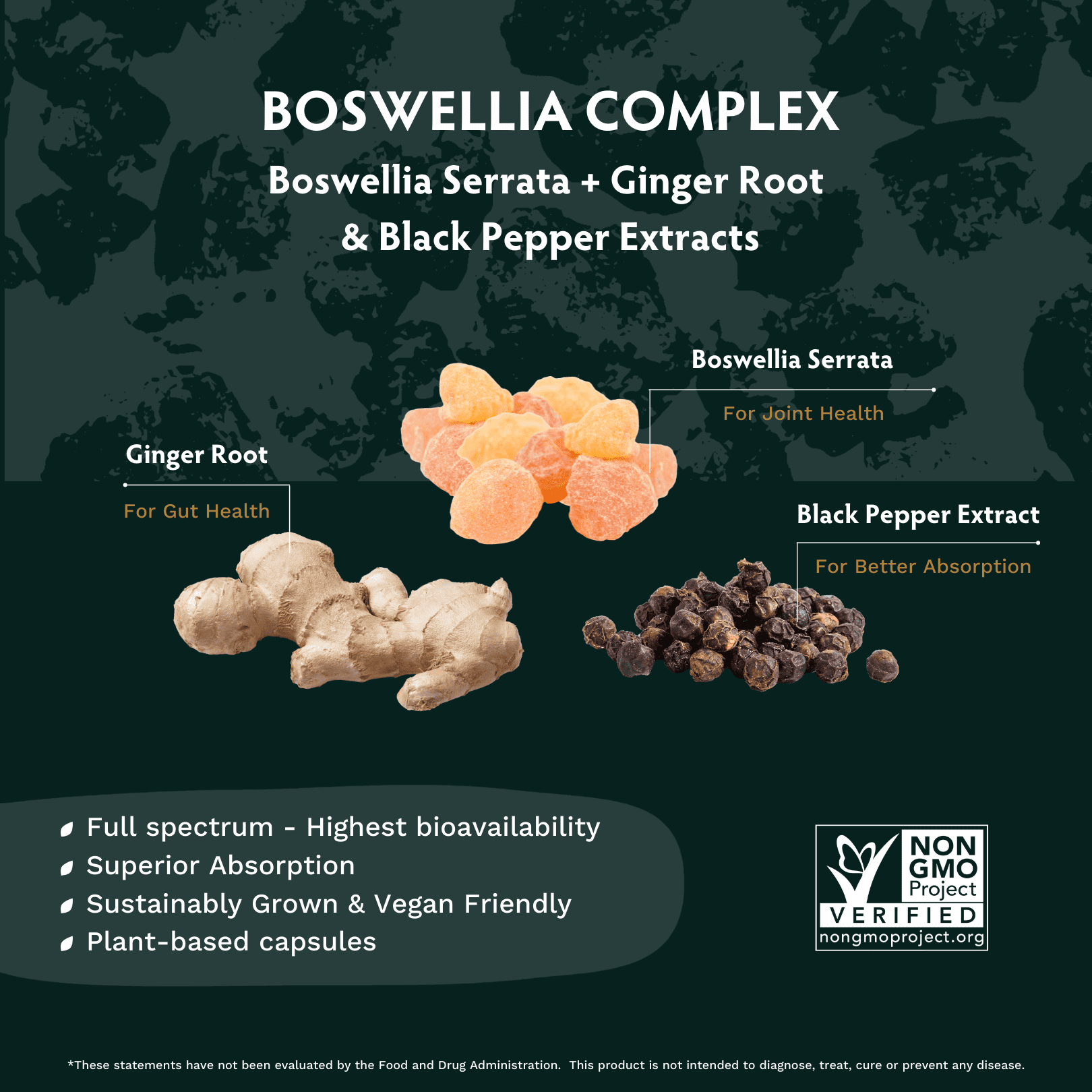 Buy Tribe Organics, 420mg Boswellia Complex Herbal Supplement for Joint Support - 120 Capsules ...