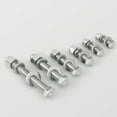 URIJDAS-(12 Sets) 1/4-20 x 2 Hex Head Screw Bolt,Lock Nuts,Flat & Lock ...