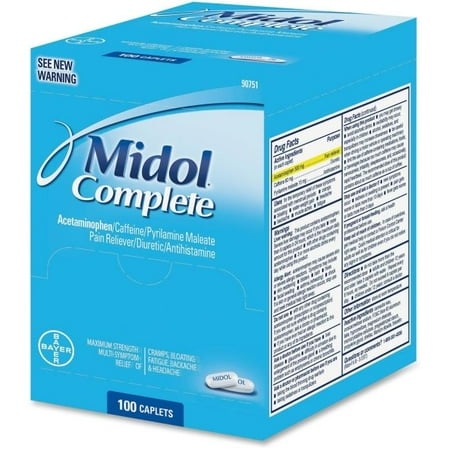 Westcott Midol Complete Pain Reliever Caplets, Blue | Walmart Canada