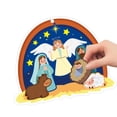 72-Pcs Nativity Scene Craft Kit for Kids, DIY Christmas Tree Ornaments ...