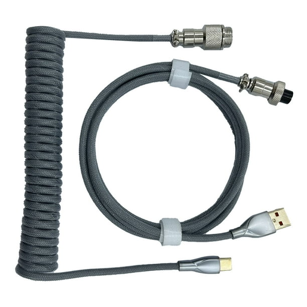 Coiled Keyboard Cable,Gaming Keyboard Cable Professional Mechanical ...