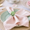 7829 Elegant Open Leaf Shape Napkin Rings Premium Alloy Materials ...