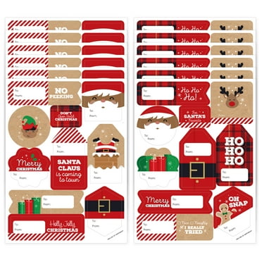 Current Christmas Woods Gift Wrap Labels - Set of 42 Gift Labels, 3 ...
