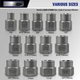 13 count Bolt & Nut Remover Set, Stripped Bolt Extractor Set, Cr-Mo ...