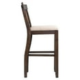 Picket House Furnishings Stanford 30 in. Upholstered Slat Back Bar ...