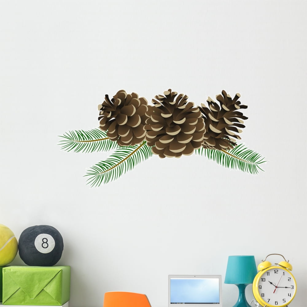 Pine Cone Conifer Cone Wall Decal by Wallmonkeys Peel and Stick Graphic ...