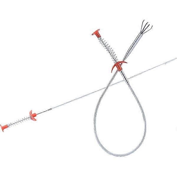 60cm 2pcs Pipe Cleaning Claw Cleaning Tool Spring Loaded Pipe Cleaner ...