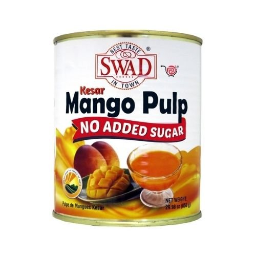 Swad Kesar Mango Pulp No Sugar Added 850g (Pack of 2) - Walmart.com