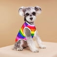 Dog Shirt for Small Dogs & Cats, Pride Rainbow Pattern Puppy Clothes ...