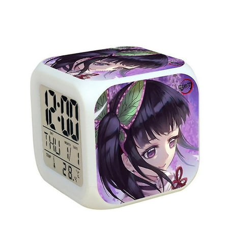 Demon Slayer Digital Thermometer Glowing Cube Alarm Clock Color ...