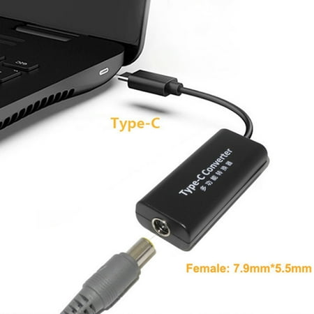 USB C Adapter, 65W DC Plug To Type C Converter Adapter For USB C Laptop ...