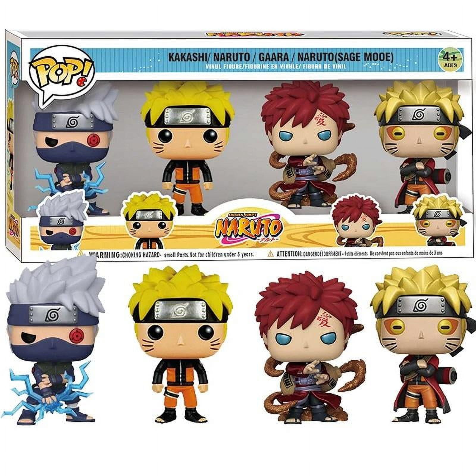 Paquete 4 Funkos Funko Naruto Shippuden: Naruto, Gaara y Kakashi ...