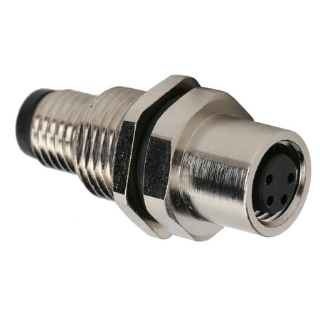 Plug Adapter,M8‑I4 Brass Industrial Connector Plug Connector Socket ...