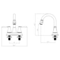 Wasserman 14167163 - Lavatory Bathroom Faucet with LED light with pop ...