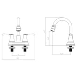 Wasserman 14167163 - Lavatory Bathroom Faucet with LED light with pop ...