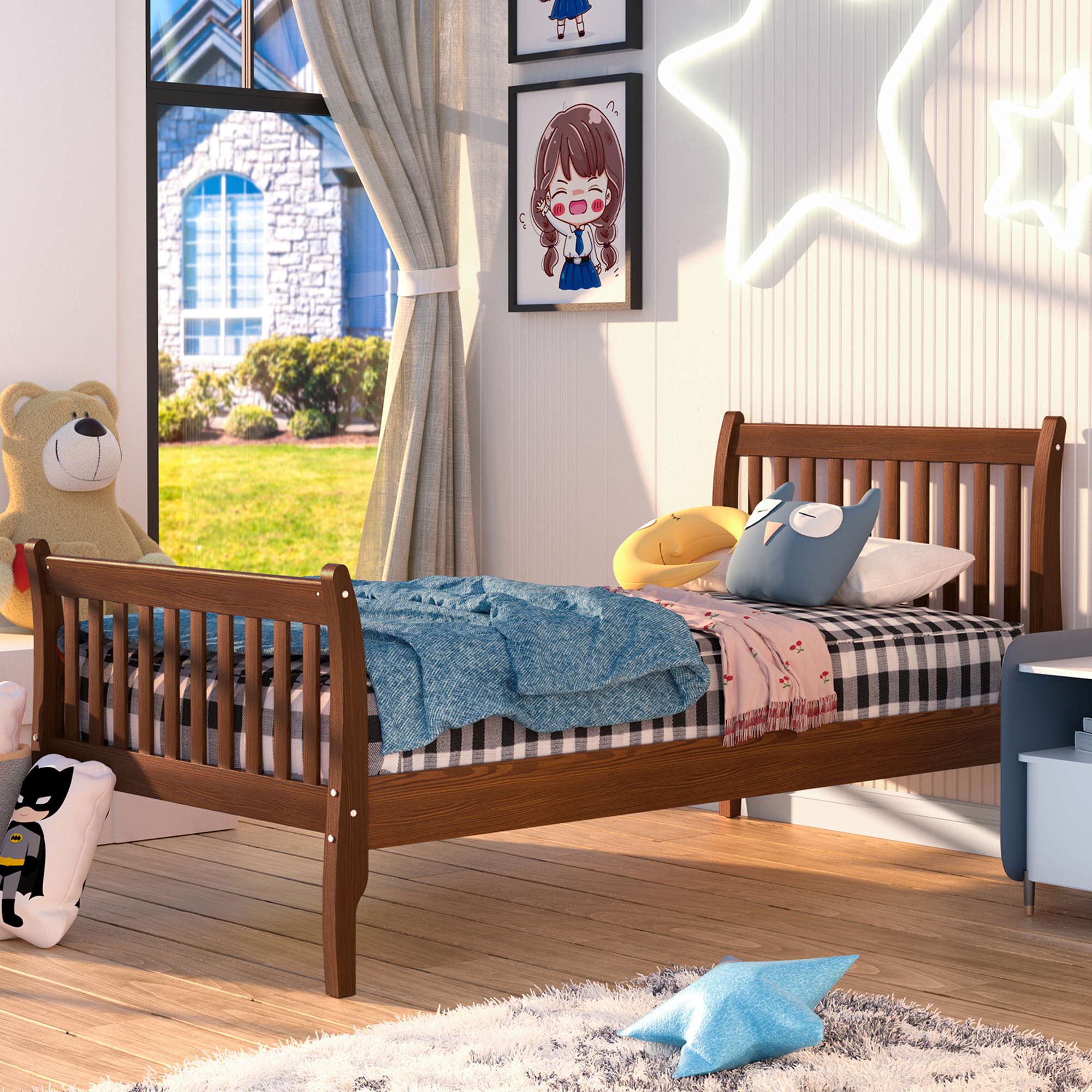 Single Bed Designs For Girls