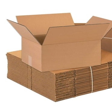 BOX USA 28x16x7 Flat Corrugated Boxes, Flat, 28L x 16W x 7H, Pack of 20 ...