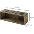 MyGift 11 Slot Marker and Eraser Holder, Wall Mounted Rustic Brown ...