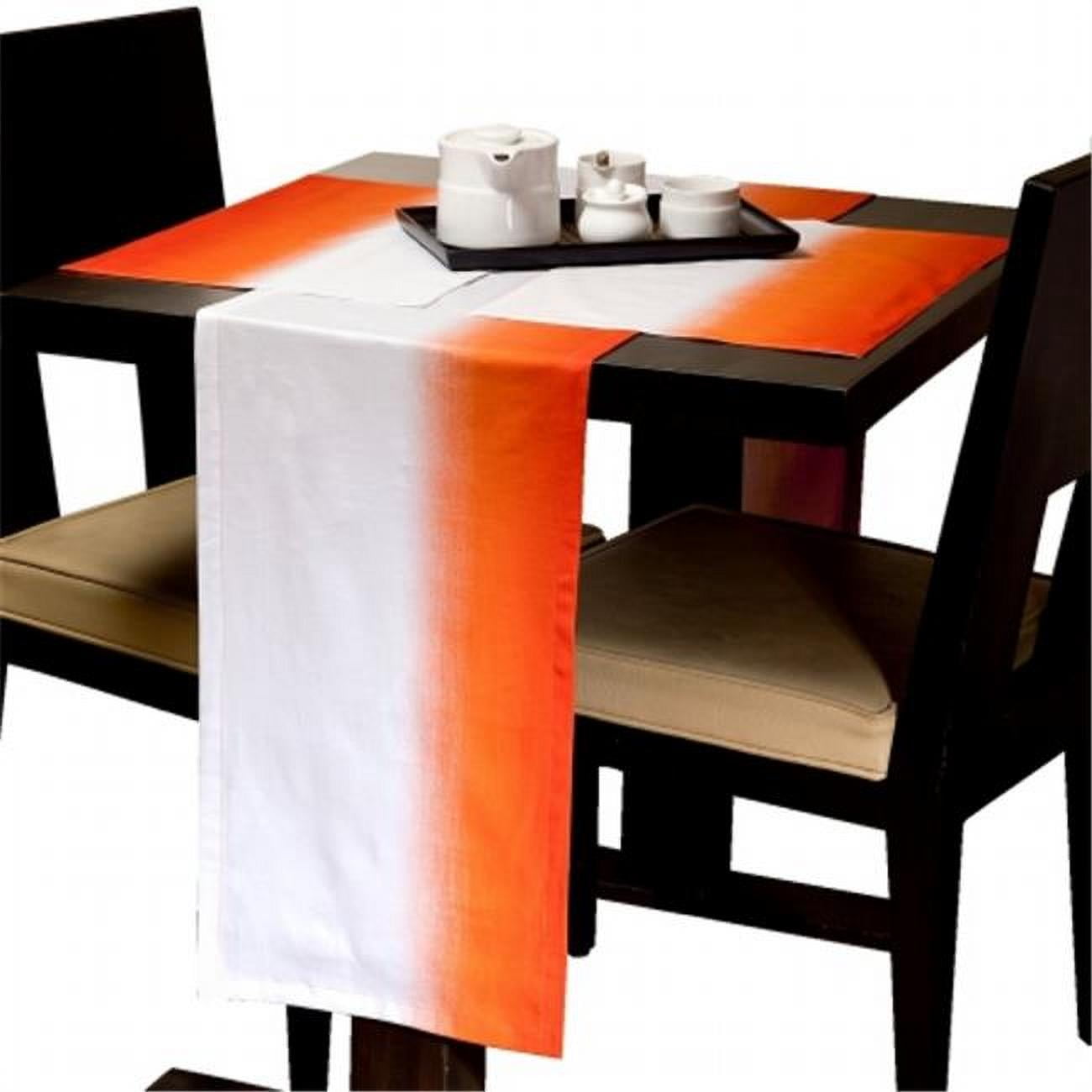 Textrade RPM71502TUS 7 Piece Gradient Runner & Placemat Set, White ...