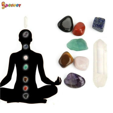 Kritne Reiki Stone Set, Chakra Stone, 7Pcs/Set Engraved Spiritual ...