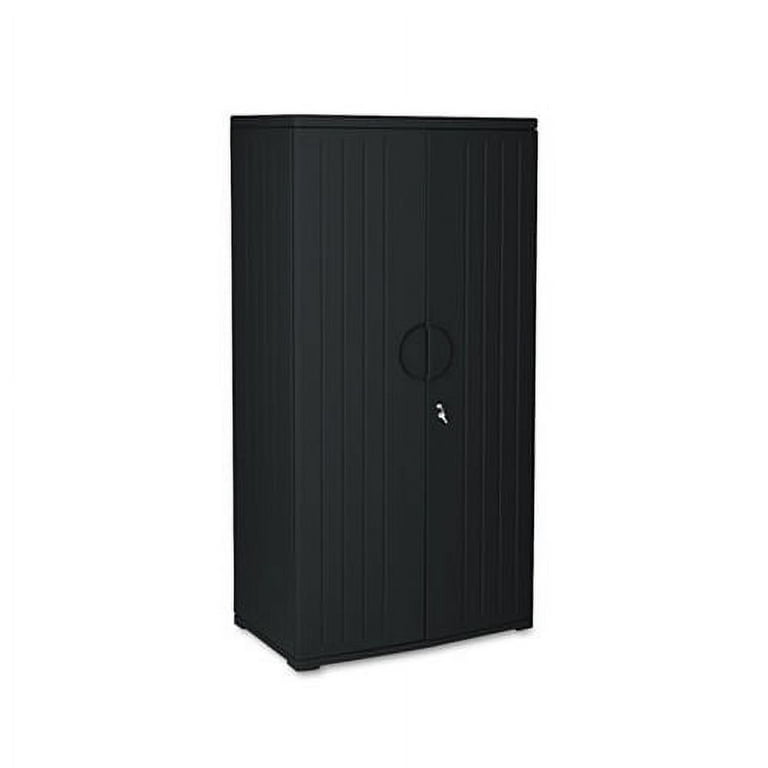 Iceberg OfficeWorks 72 in. Storage Cabinet Black