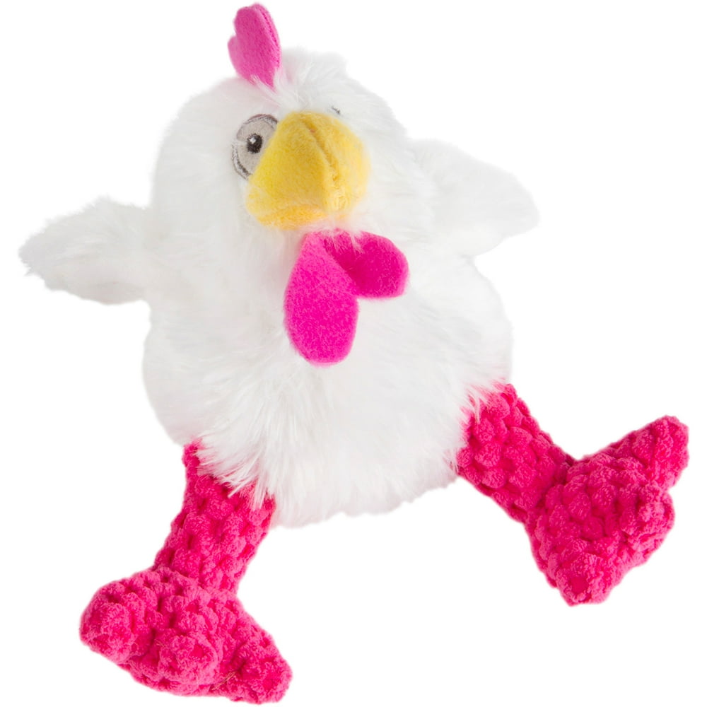 Trusty Pup Hens Plush Toy - Small White & Pink - Walmart.com - Walmart.com