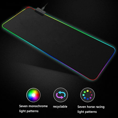 Lubelski RGB LED Lighting PC Computer Starry Sky Illuminated Mouse Pad ...