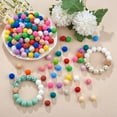 100Pcs Silicone Beads Round Rubber Bead 15MM Loose Spacer Beads for DIY ...